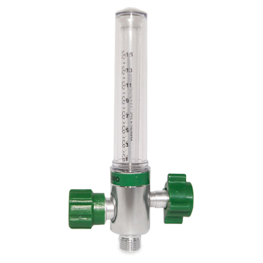 Fluxômetro para Oxigênio 0-15 LPM Fêmea Protec - FibraCirurgica