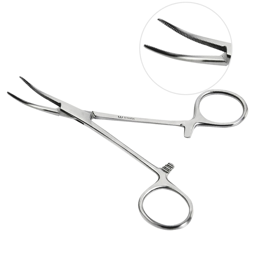 Pinça Crile Curva 14cm STARK - Fibra Cirúrgica - FibraCirurgica